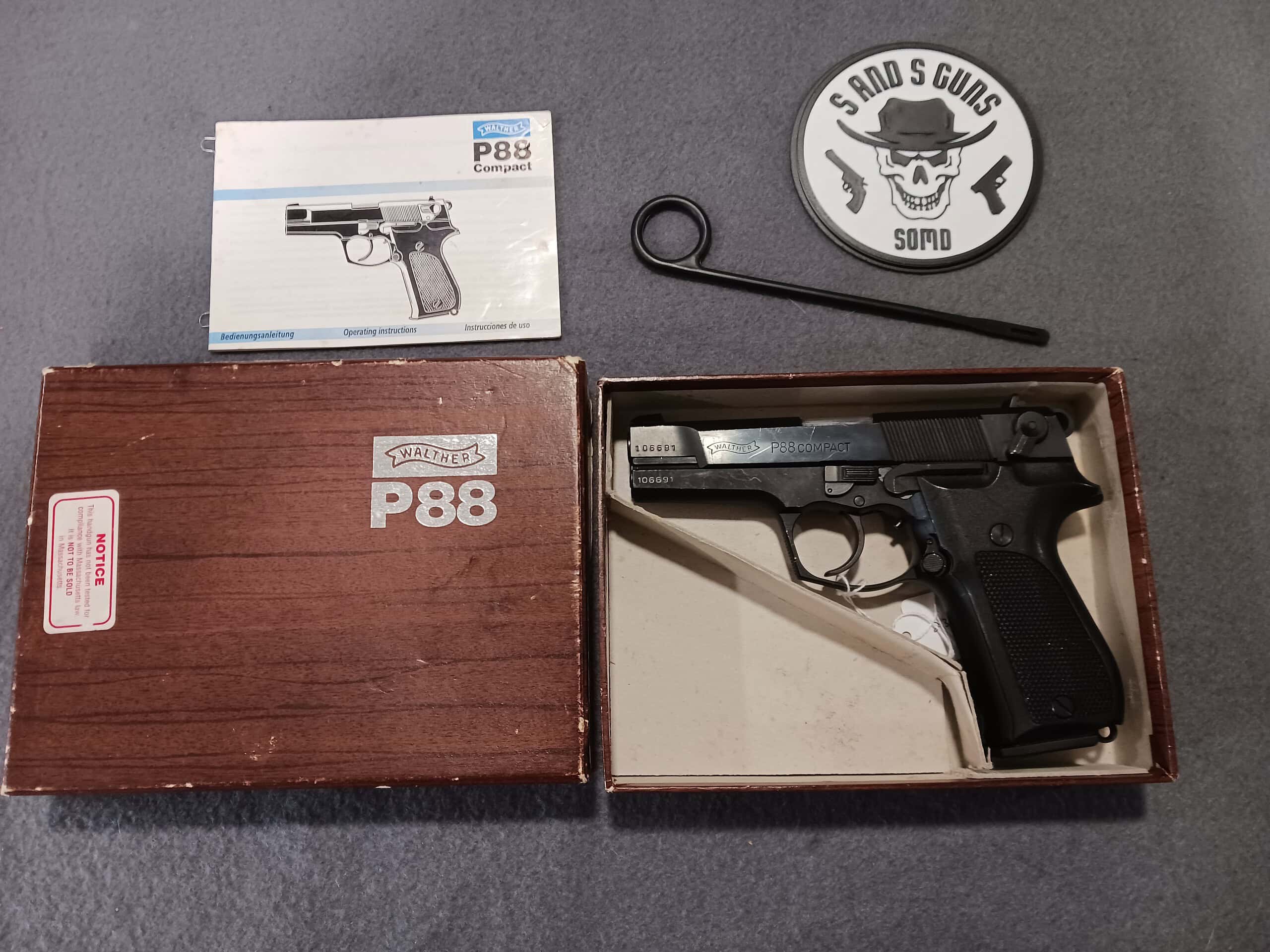 (Used) German Walther P88 Compact 9mm - S and S Guns